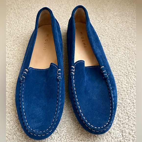M. Gemi | Shoes | M Gemi Blue Suede Drivers | Poshmark